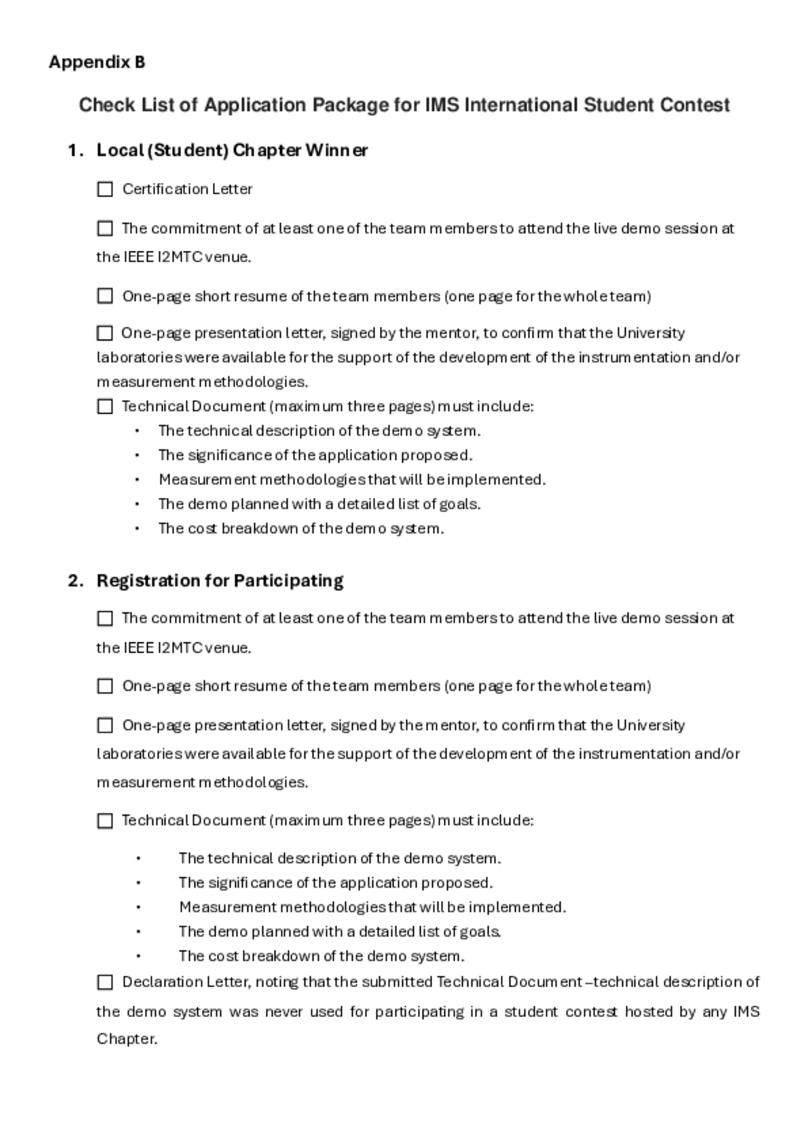 International IMS Student Contest - Appendix B | IEEE Instrumentation ...